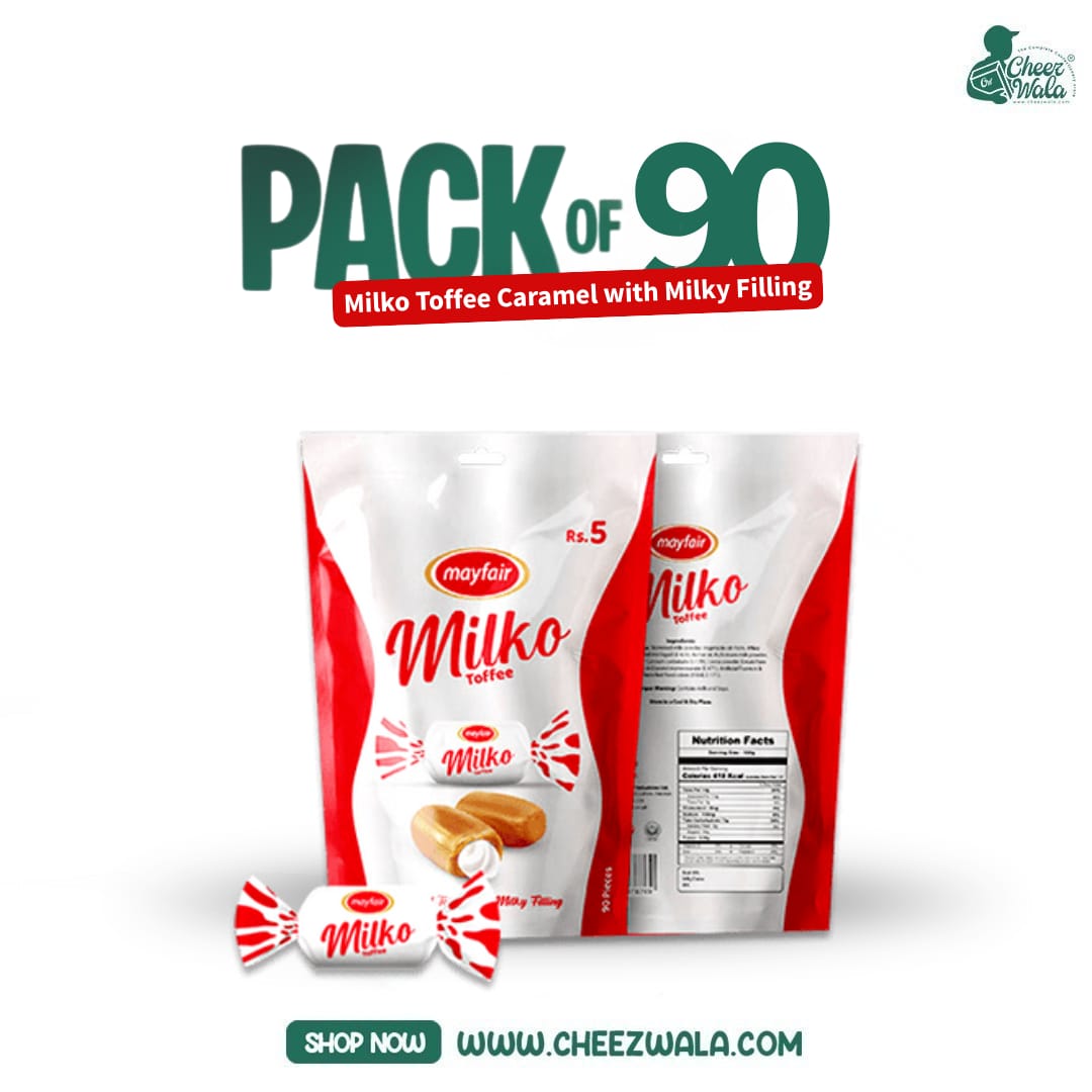 Mayfair | Milko Toffee Caramel with Milky Filling - Pack Of 90 – CheezWala