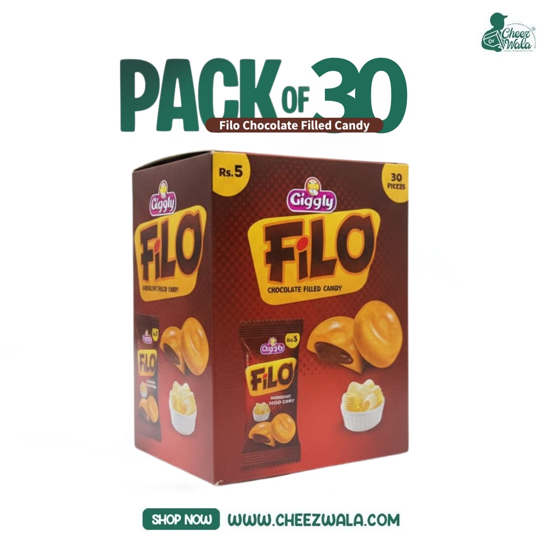 Giggly | Filo Chocolate Filled Candy - Pack Of 30 – CheezWala